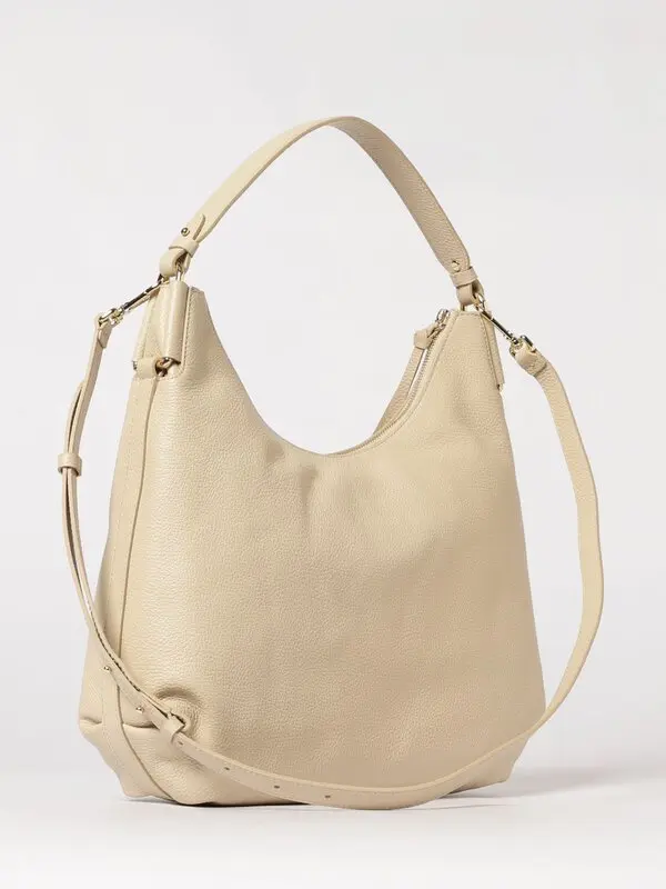 COCCINELLE Rebekka Medium Hammered Leather Bag - Sand