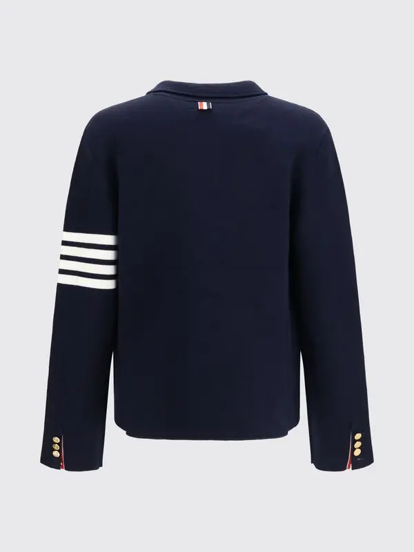 Thom Browne Single-breasted Wool Blazer With 4-bar Sleeve Motif