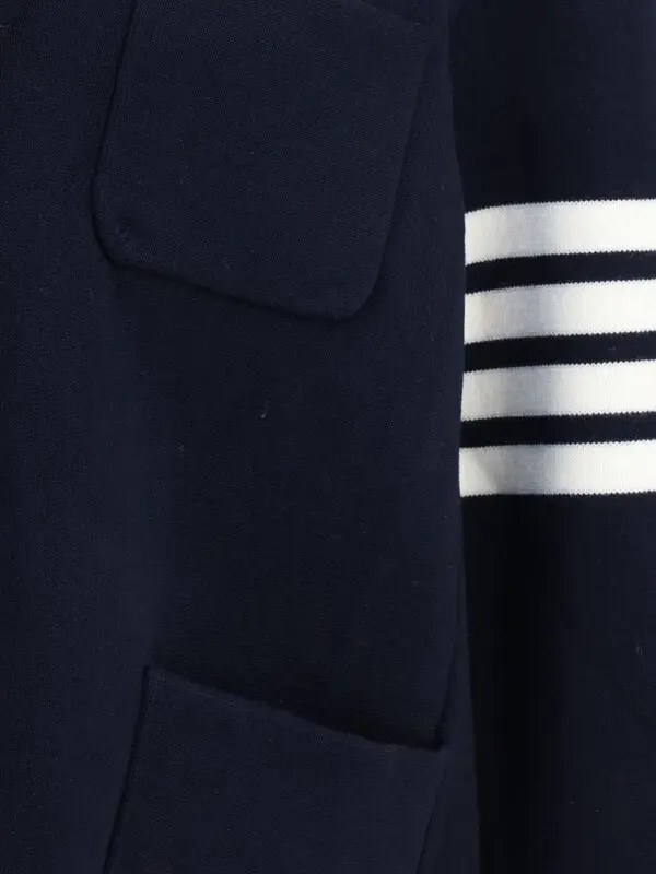 Thom Browne Single-breasted Wool Blazer With 4-bar Sleeve Motif