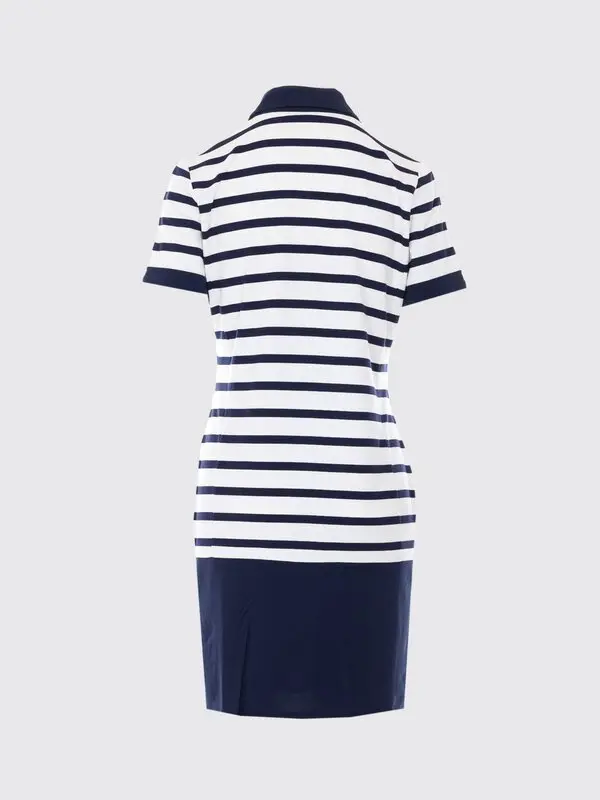Liu Jo Striped Viscose Blend Polo Dress