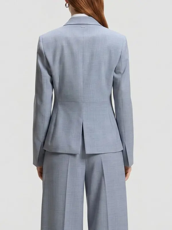 BOSS Single-breasted Virgin Wool Blazer