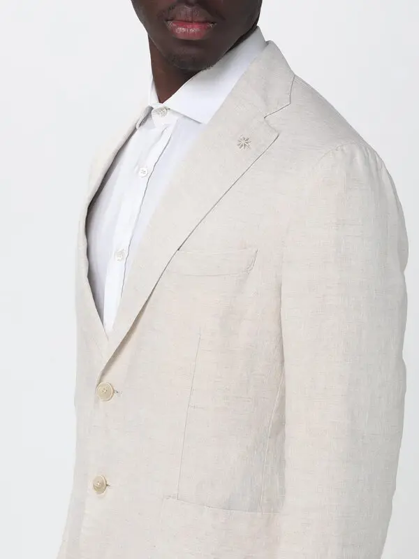 MANUEL RITZ Single-breasted Linen Suit - Beige