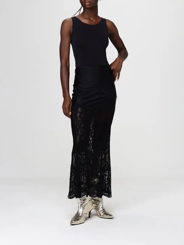 Rabanne Lace Midi Skirt