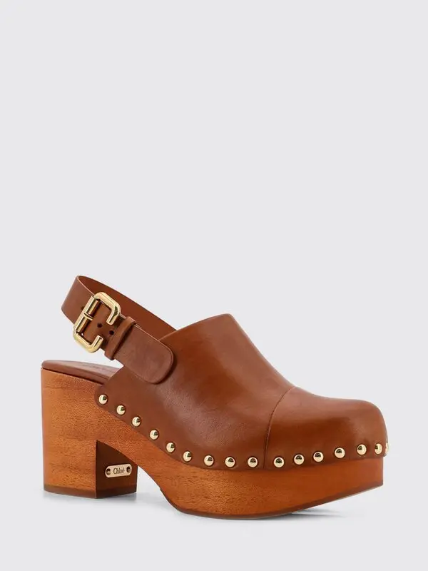 Chloé Jeannette Leather Slingback Pumps
