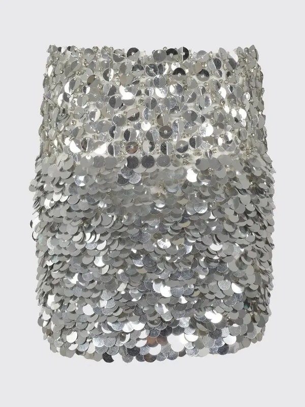 DES_PHEMMES High-waisted Sequined Pencil Miniskirt