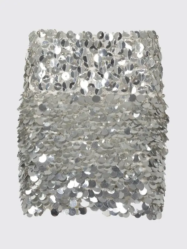 DES_PHEMMES High-waisted Sequined Pencil Miniskirt