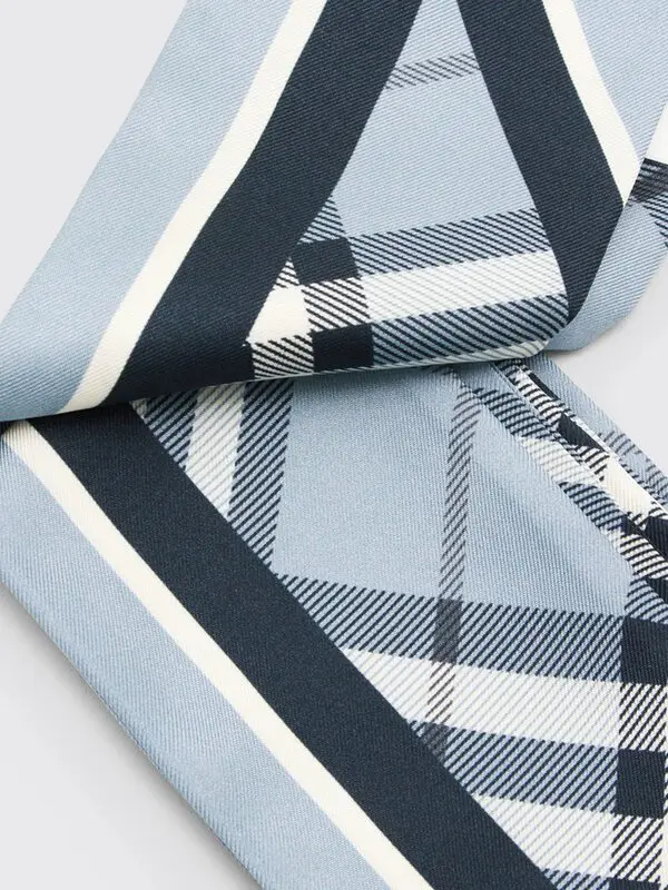 Burberry Check Print Silk Bandeau
