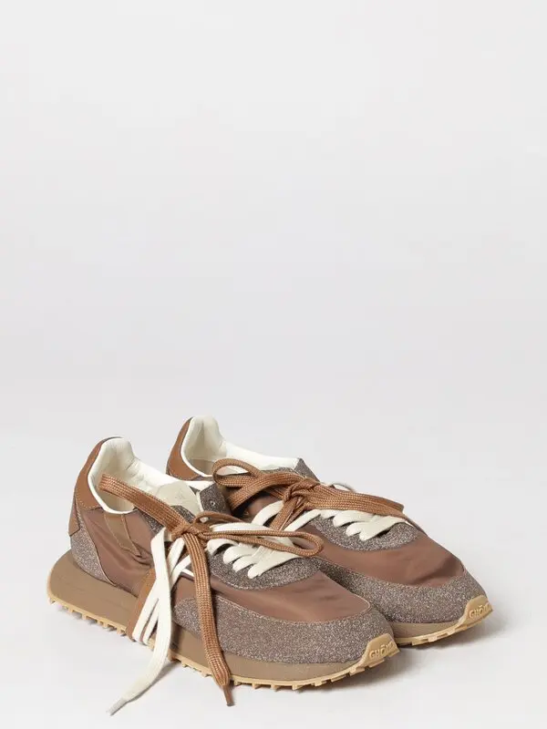 GHOUD VENICE Rush Glitter Fabric And Nylon Sneakers - Brown