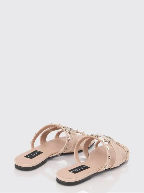 Philipp Plein Flat Sandals - Beige