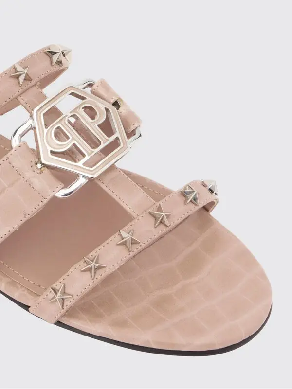 Philipp Plein Flat Sandals - Beige