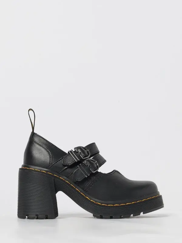 Dr. Martens Leather Mary Jane Platform Heels