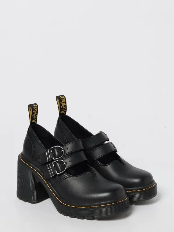 Dr. Martens Leather Mary Jane Platform Heels