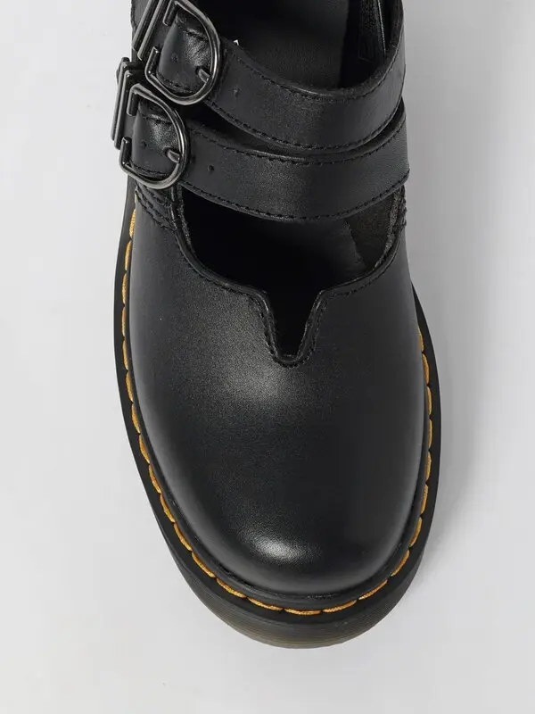 Dr. Martens Leather Mary Jane Platform Heels