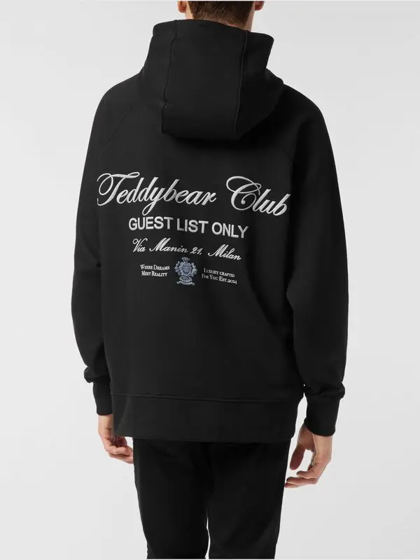 Philipp Plein Teddy Bear Print Hooded Sweatshirt