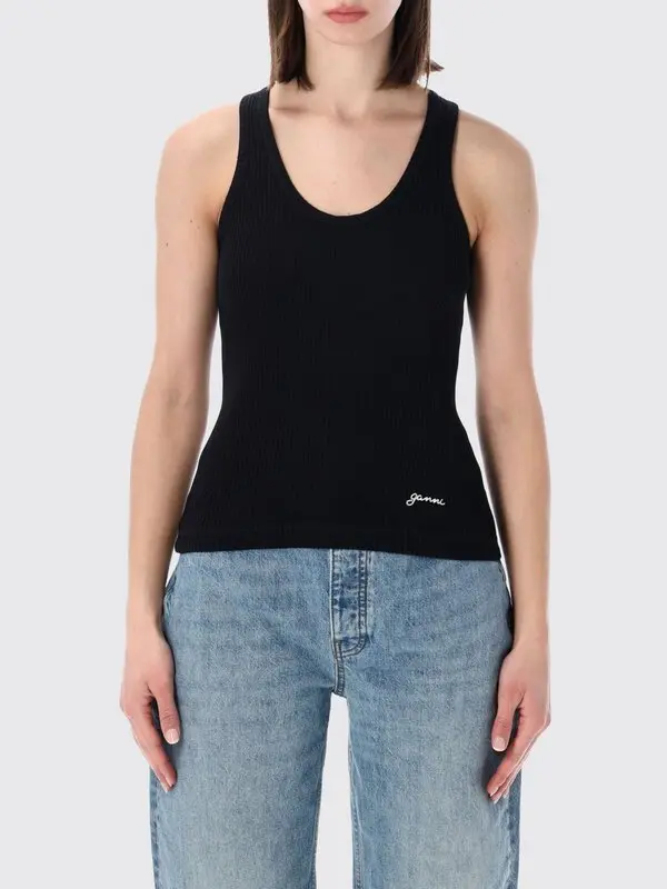 GANNI Basic Organic Cotton Tank Top
