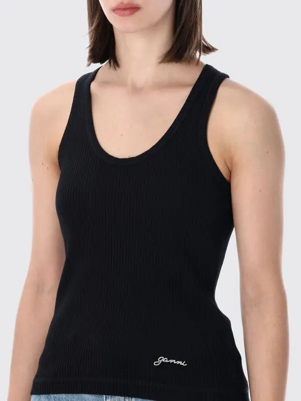 GANNI Basic Organic Cotton Tank Top