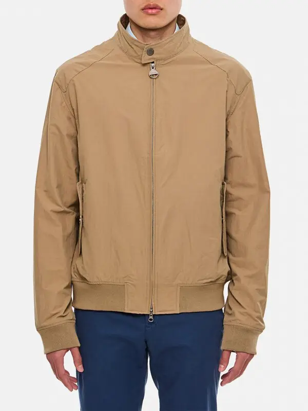 BARBOUR INTERNATIONAL Cotton Blend Rectifier Harrington Bomber - Brown