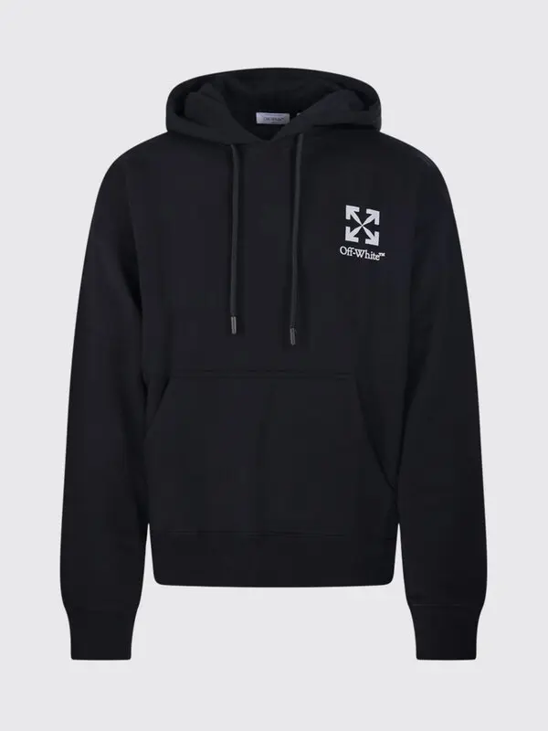 Off-White Cotton Hoodie With Logo