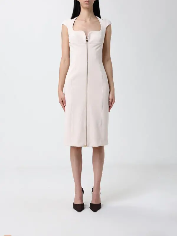 Elisabetta Franchi Corset Dress - Beige