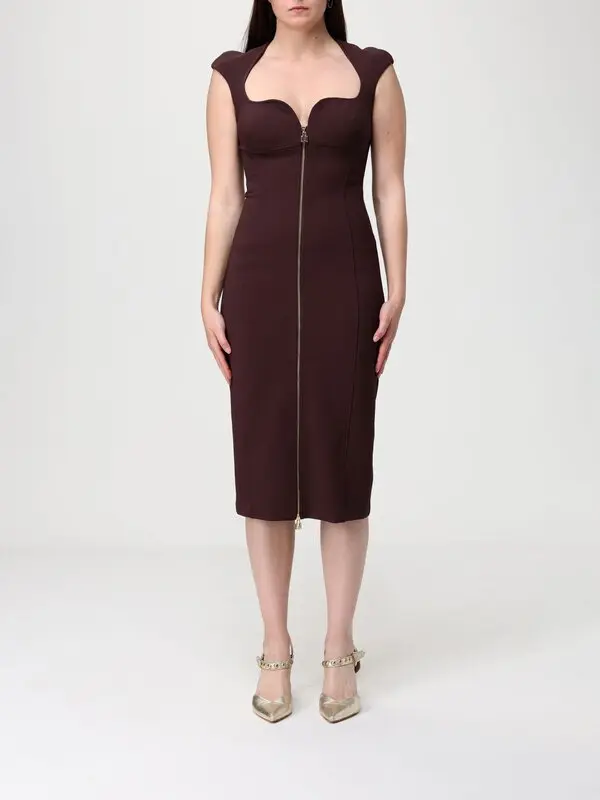 Elisabetta Franchi Corset Dress - Brown
