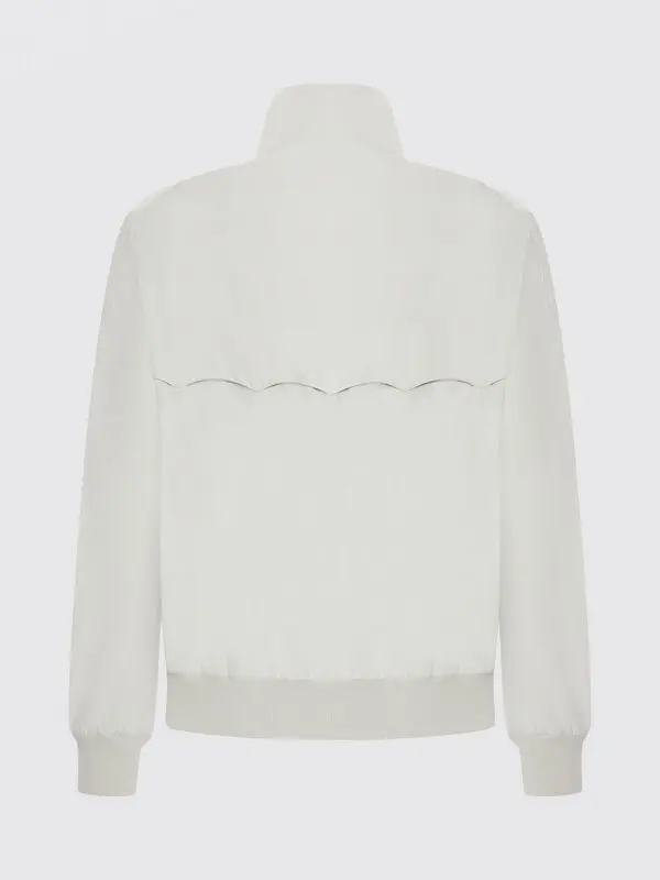 BARACUTA Cotton Blend Bomber Jacket - Ice