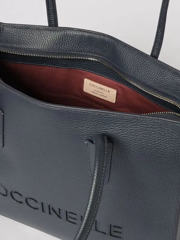COCCINELLE Hammered Leather Bag - Blue