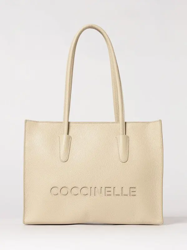 COCCINELLE Hammered Leather Shoulder Bag