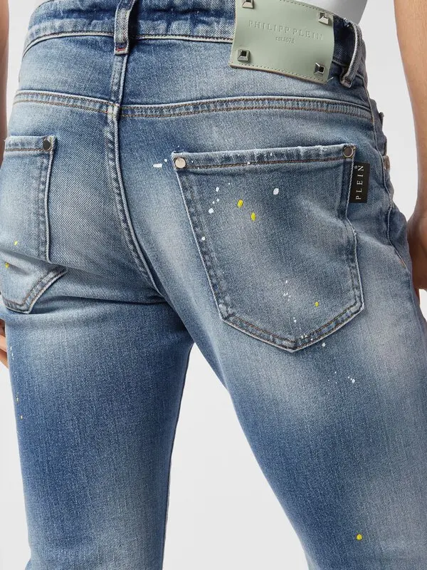 Philipp Plein Skinny Fit Stretch Jeans - Denim