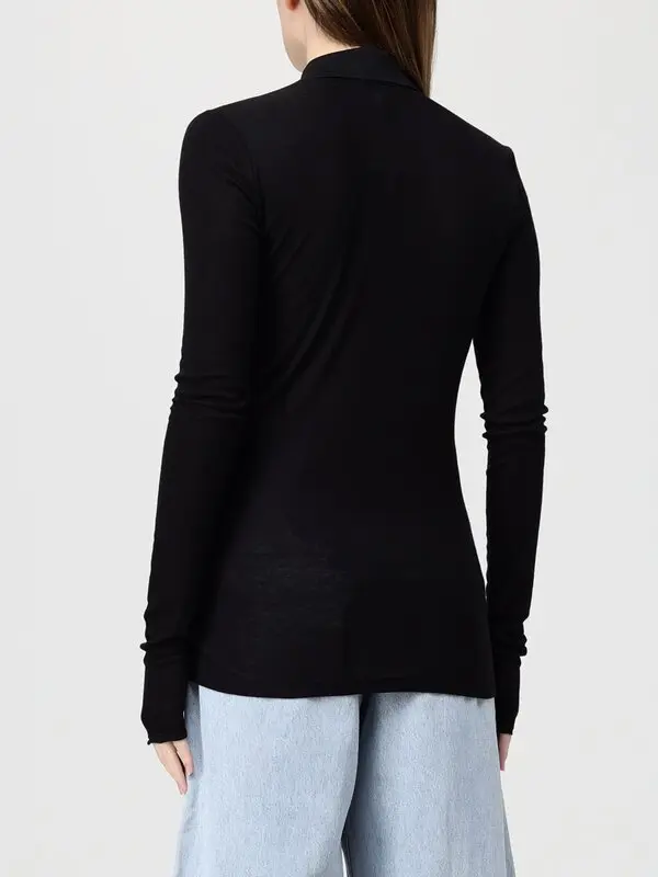 ENTIRE STUDIOS Tencel Polo Shirt - Black