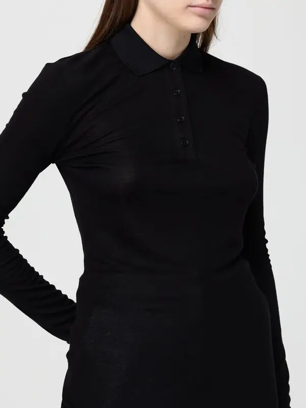 ENTIRE STUDIOS Tencel Polo Shirt - Black