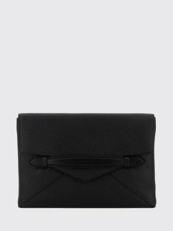 Montblanc Grained Leather Document Holder With Wrist Strap