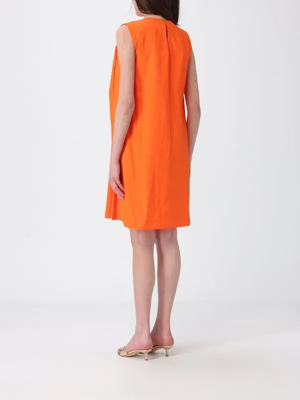 Ter Et Bantine Pleated Crêpe Mini Dress - Orange