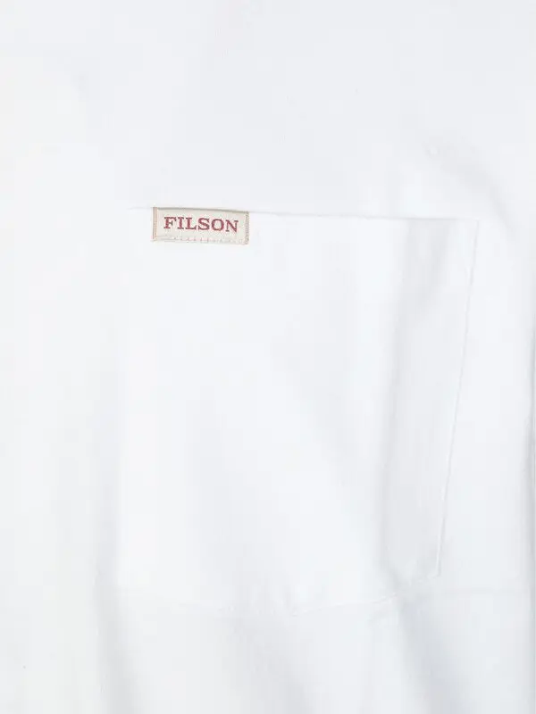 Filson Crewneck T-shirt In Cotton - White