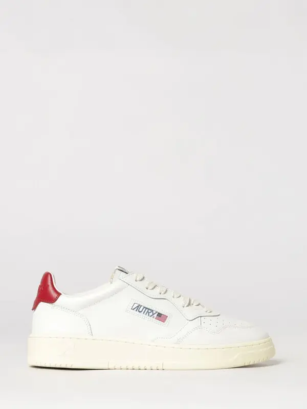 AUTRY Medalist Low Top Sneakers In Bi-leather And Suede - Ruby