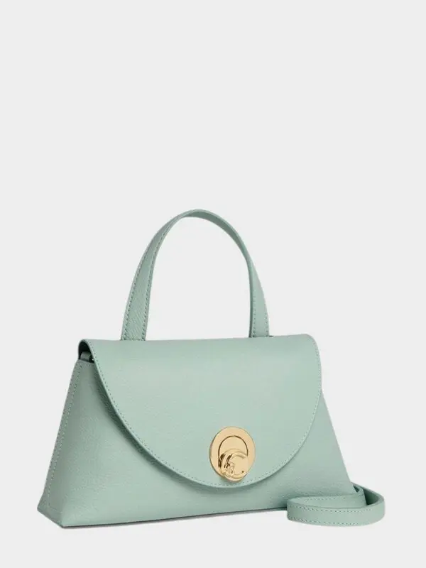 COCCINELLE Nikla Grained Leather Bag - Gnawed Blue