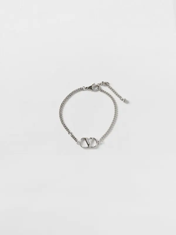 Valentino Garavani Vlogo Signature Metal Bracelet - Silver