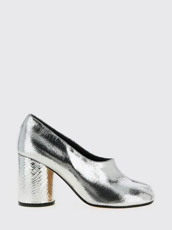 MAISON MARGIELA Tabi Crackled Laminated Leather Pumps