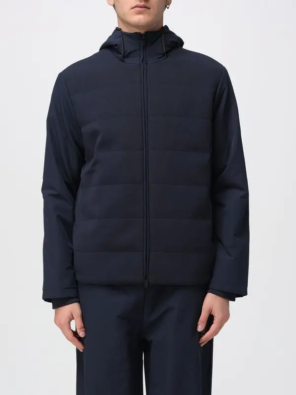 EA7 Quilted Zip-up Jacket