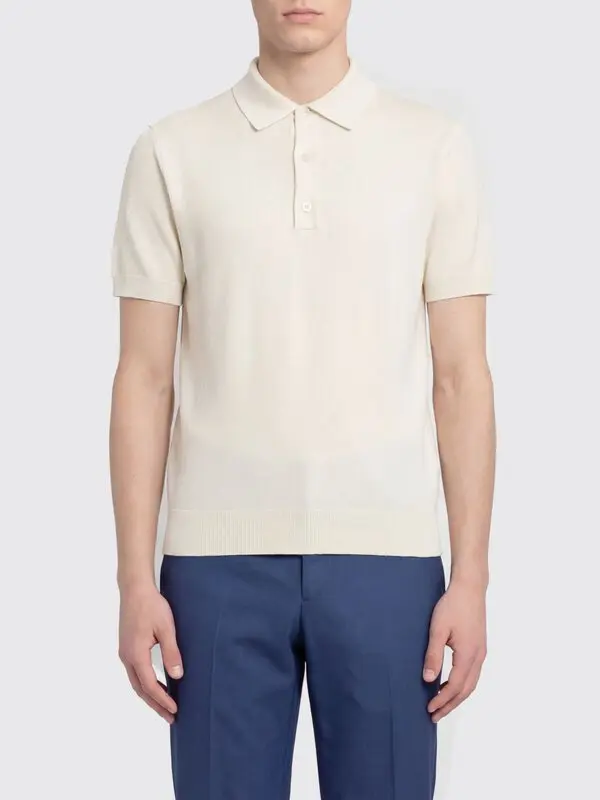 TOM FORD Cotton And Silk Knit Polo Shirt
