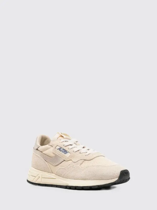 AUTRY Reelwind Nylon And Suede Lace-up Sneakers With Serrated Sole - White