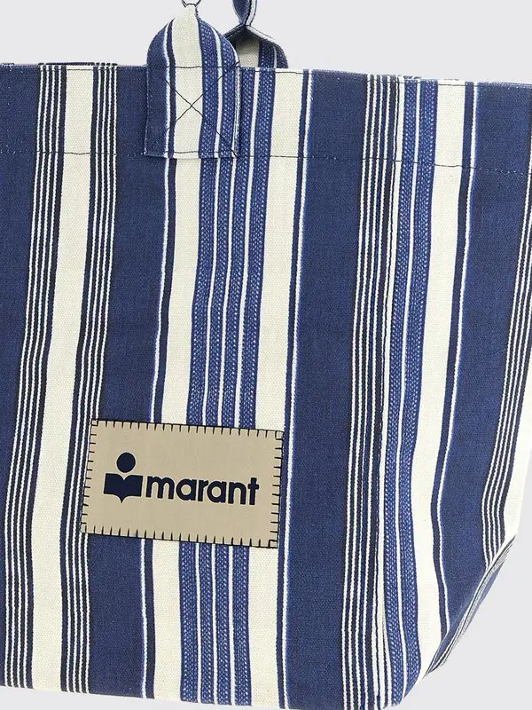 Isabel Marant Étoile Yenky Striped Cotton Bag - Blue