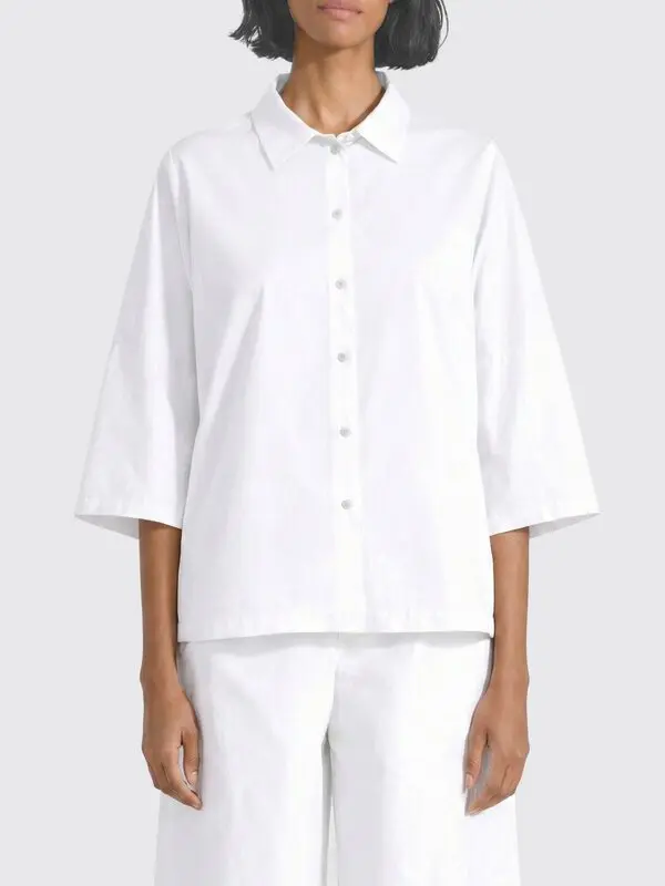 Liviana Conti Flora Cotton Blend Shirt - White