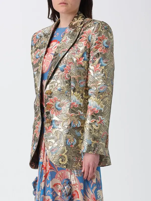 Etro Floral Single-breasted Blazer