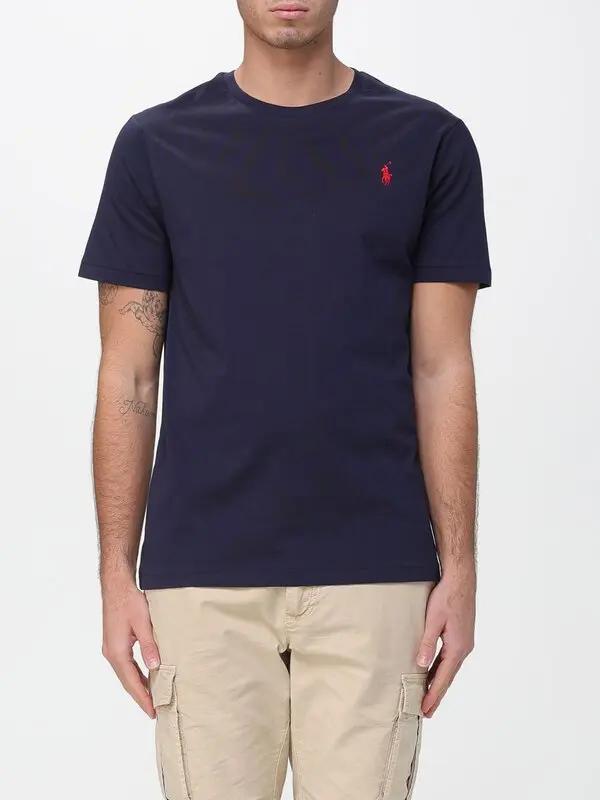Polo Ralph Lauren Cotton T-shirt With Logo - Blue