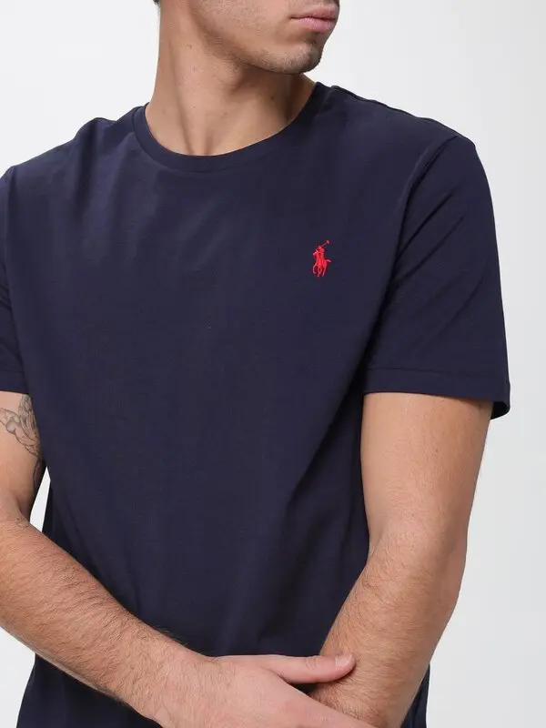 Polo Ralph Lauren Cotton T-shirt With Logo - Blue