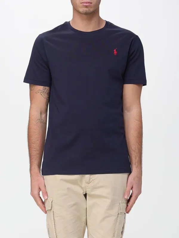 Polo Ralph Lauren Cotton T-shirt With Logo - Blue