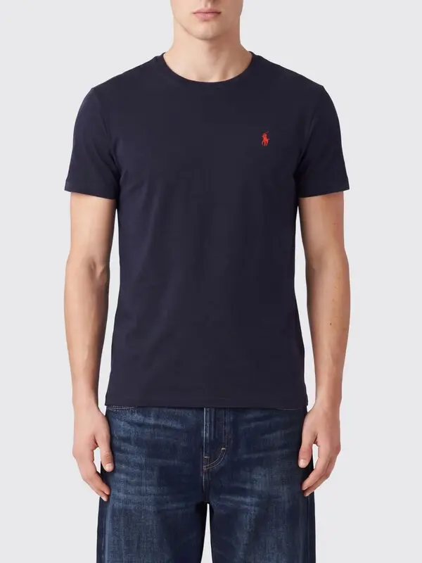 Polo Ralph Lauren Cotton T-shirt With Logo - Blue