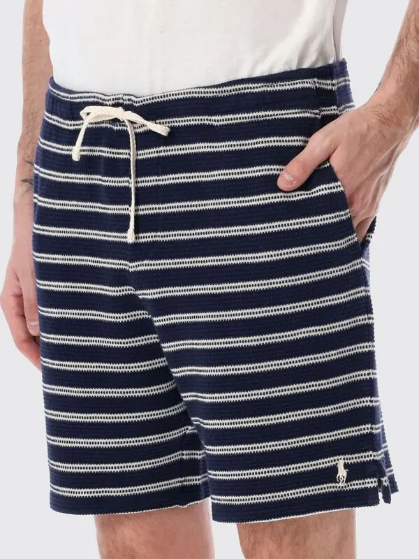 Polo Ralph Lauren Striped Cotton Shorts - Blue
