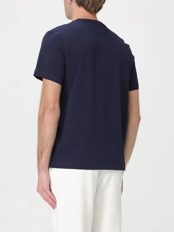 LA MARTINA Cotton T-shirt With Logo - Blue
