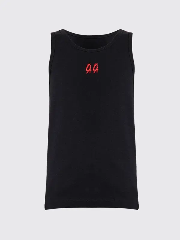 44 LABEL GROUP Stretch Cotton Tank Top - Black